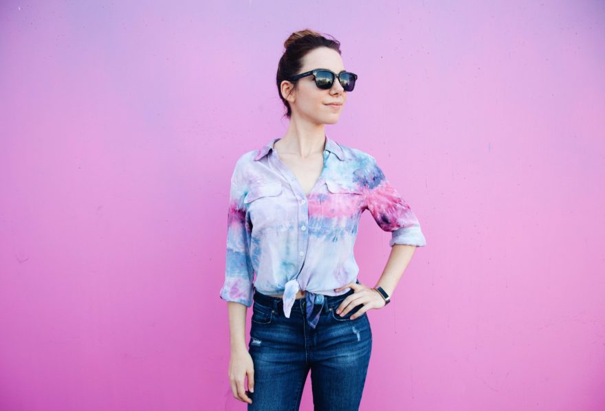 Diy Ice Dye Blouse Upcycle Makeful