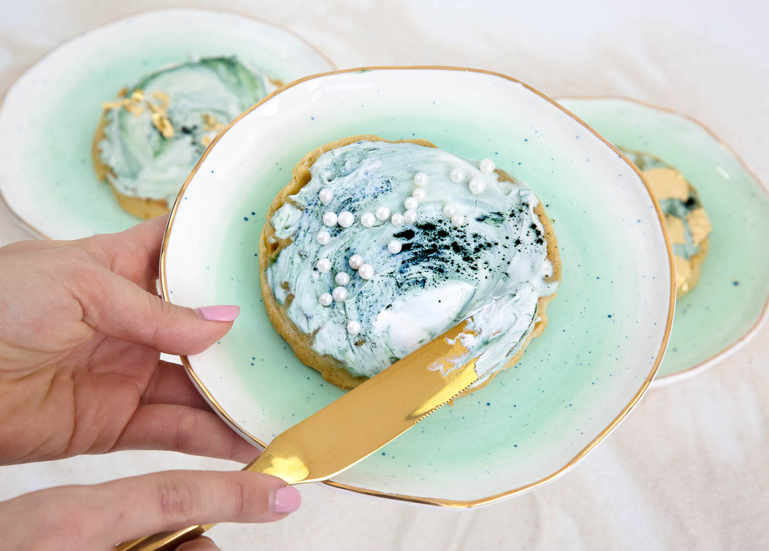 Gorgeous Gluten-Free + Vegan Mermaid Waffles – Makeful