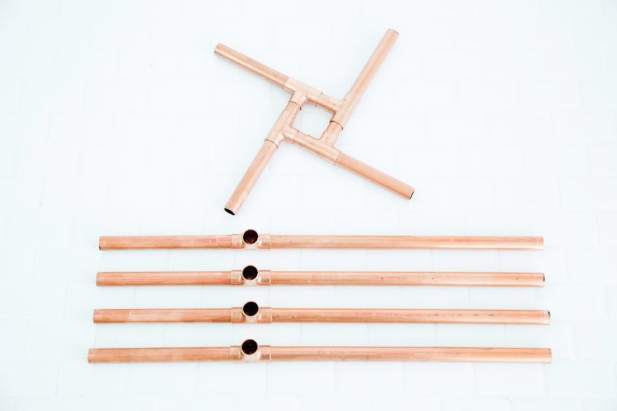 DIY Minimal Copper Pipe Plant Stand – Makeful