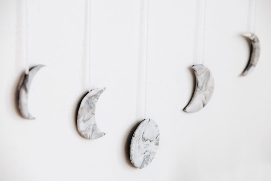 Magic Moon Phase Marble Wall Hanging – Makeful
