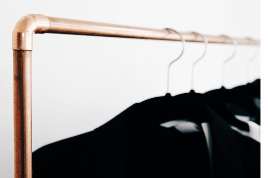 DIY Minimal Copper Pipe Clothes Rack – Makeful