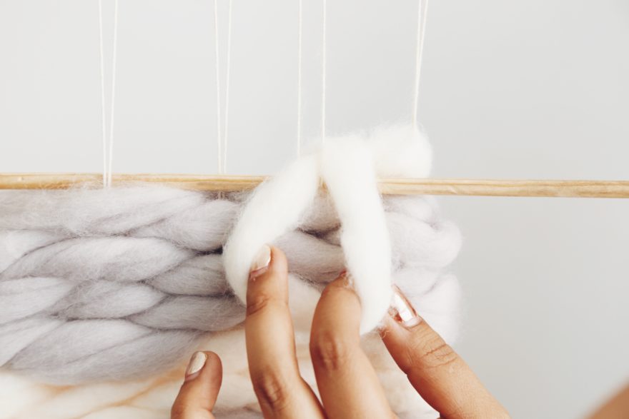 DIY Hand Woven Wool Roving Wall Hanging – Makeful