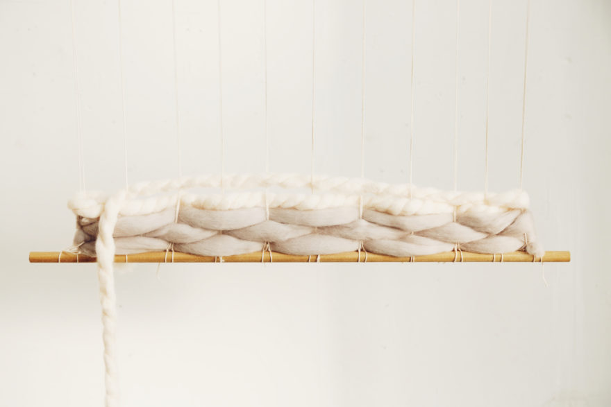 DIY Hand Woven Wool Roving Wall Hanging – Makeful