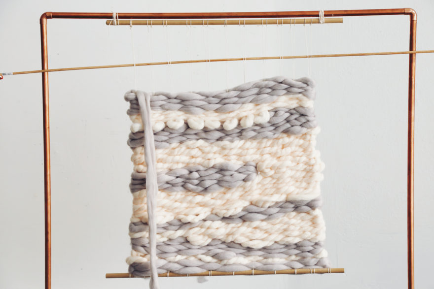 DIY Hand Woven Wool Roving Wall Hanging – Makeful
