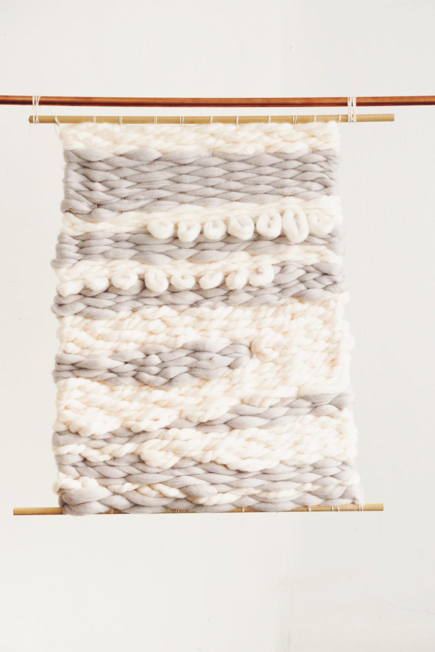 DIY Hand Woven Wool Roving Wall Hanging – Makeful