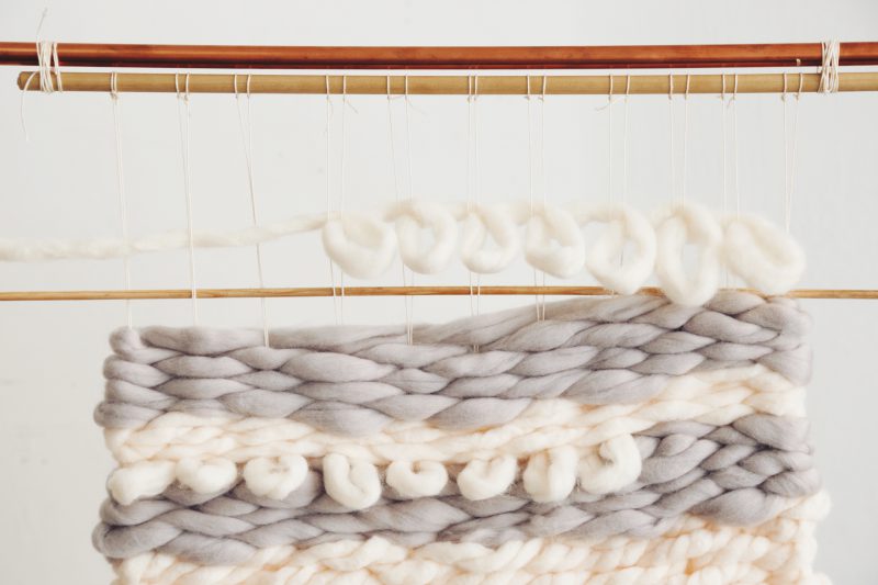 DIY Hand Woven Wool Roving Wall Hanging – Makeful